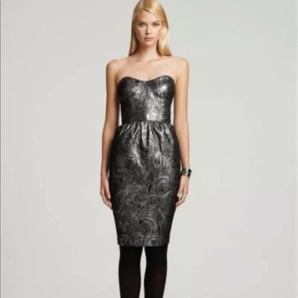 French Connection | Dresses | Nwt French Connection Sweetheart Silver ...